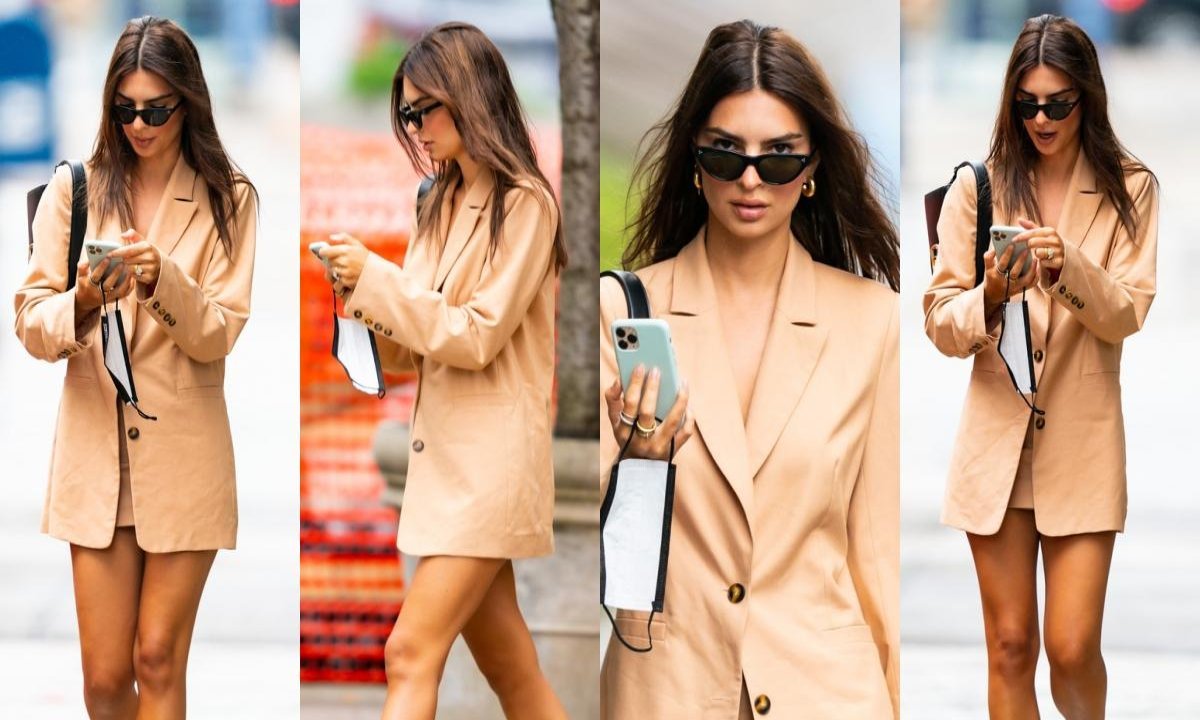 Nosi li išta ispod sakoa? Emily Ratajkowski ovim je izdanjem privukla svu pozornost na gradskim ...