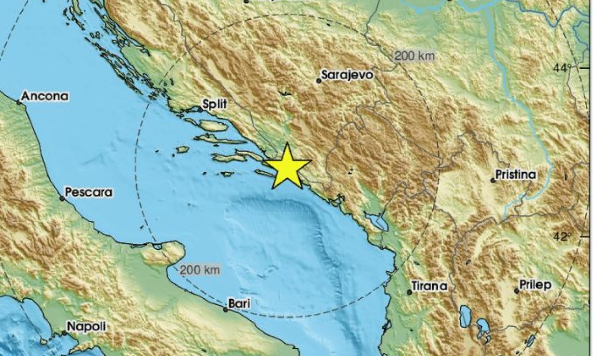 Umjereni potres jutros na jugu Hrvatske; 3.3 po Richteru na Korčuli - tportal