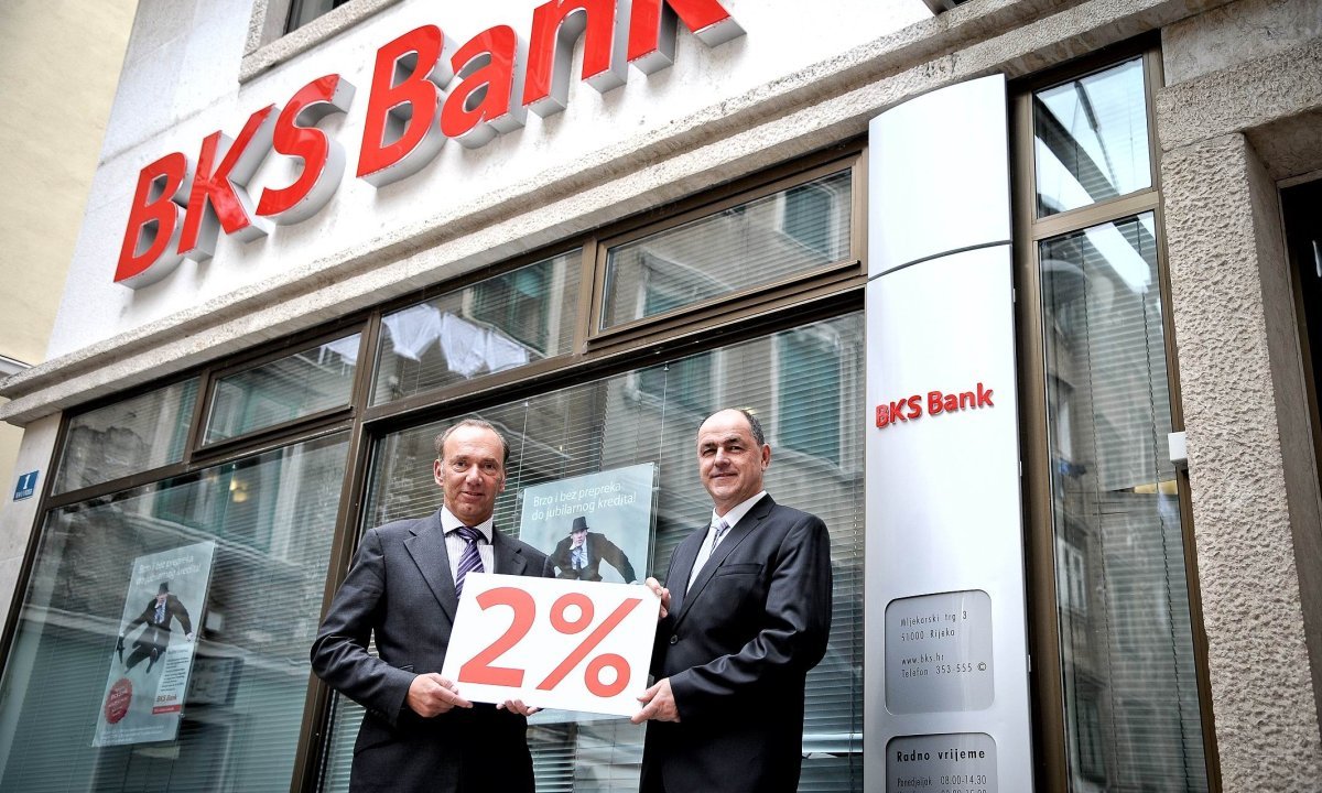 BKS banka plaća 2 posto kamate na neoročena sredstva - tportal
