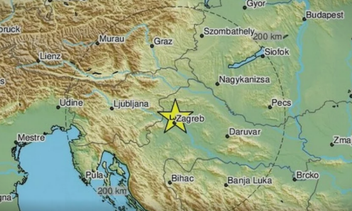 U Zagrebu zabilježen slab potres magnitude 2,2 po Richteru - tportal