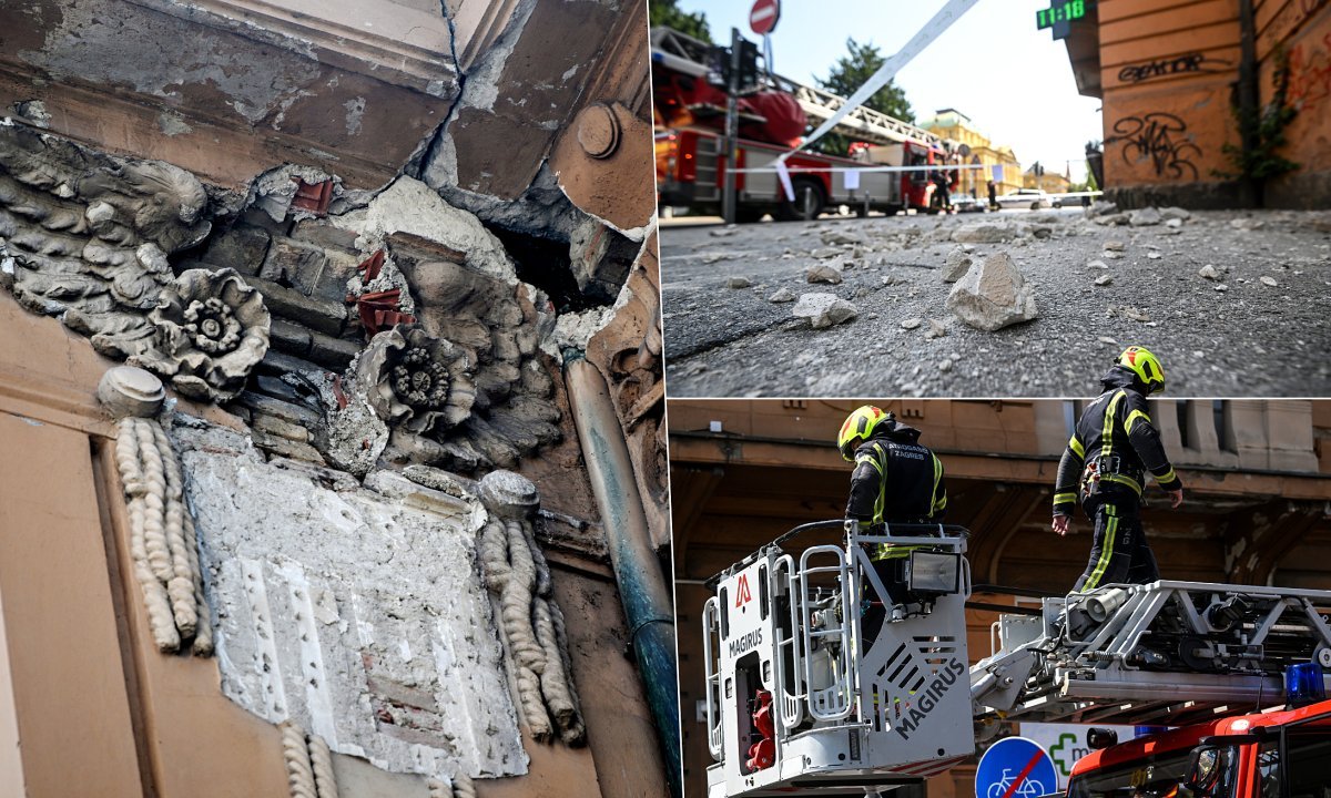 Opet se odlomio komad fasade u središtu Zagreba - tportal