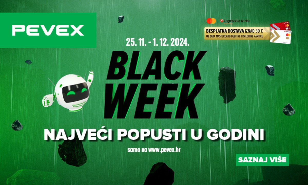 Black Week je stigao na www.pevex.hr! - tportal