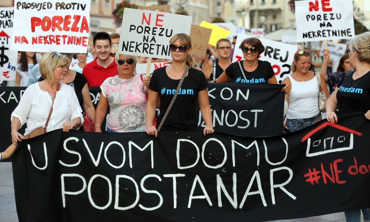 Građani u Rijeci rekli glasno 'ne' porezu na nekretnine - tportal
