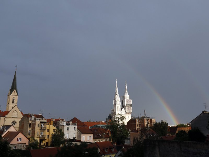 [FOTO] Pogledajte kako je zasjala duga iznad Siska i rijetka dvostruka ...