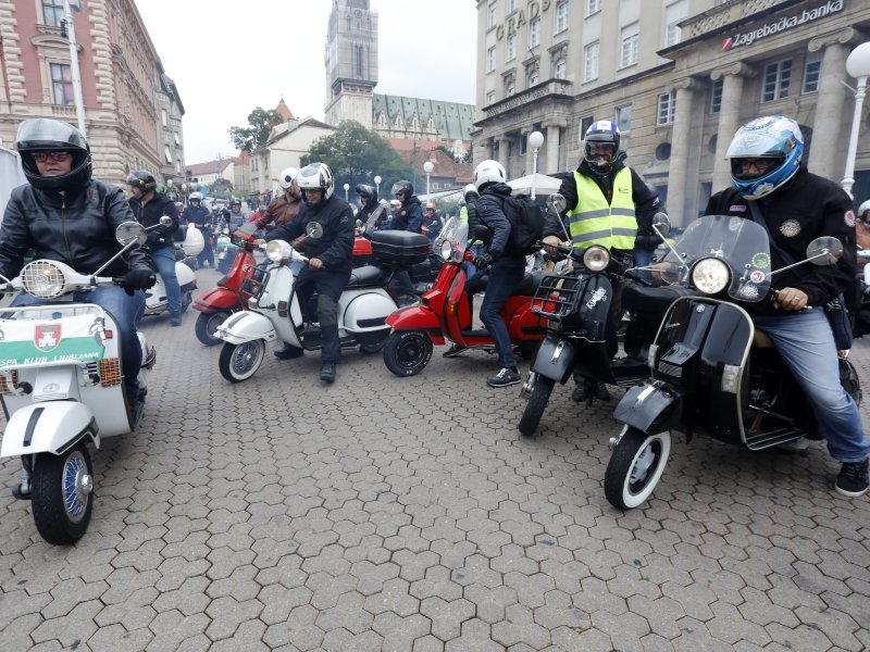 [FOTO] Više od 200 legendarnih Vespi okupiralo centar Zagreba ...