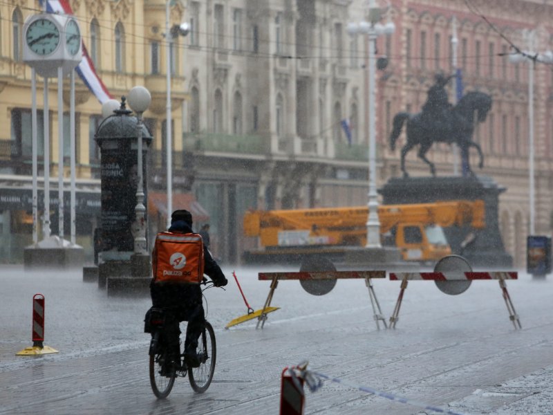 Jak proljetni pljusak oprao Zagreb - tportal