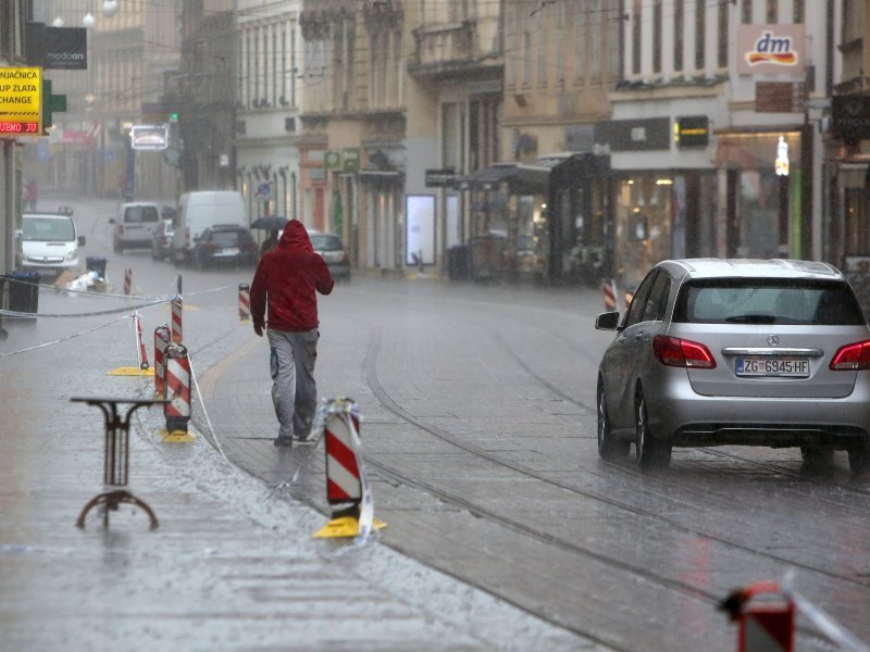 Jak proljetni pljusak oprao Zagreb - tportal