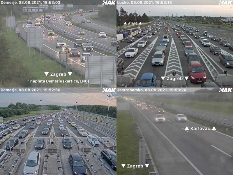 Pojačan promet na cestama, zbog prometne nesreće na A1 u smjeru Zagreba vozi se sporije - tportal