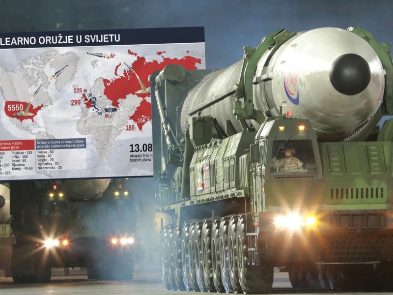 Prijetnja masovnim uništenjem: Pogledajte koliko nuklearnog oružja ima na svijetu, tko ga ...