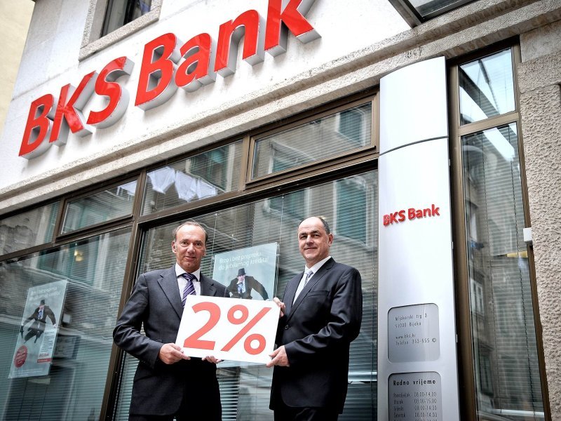 BKS banka plaća 2 posto kamate na neoročena sredstva - tportal