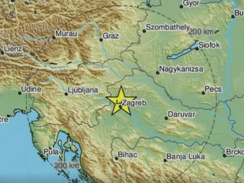U Zagrebu zabilježen slab potres magnitude 2,2 po Richteru - tportal