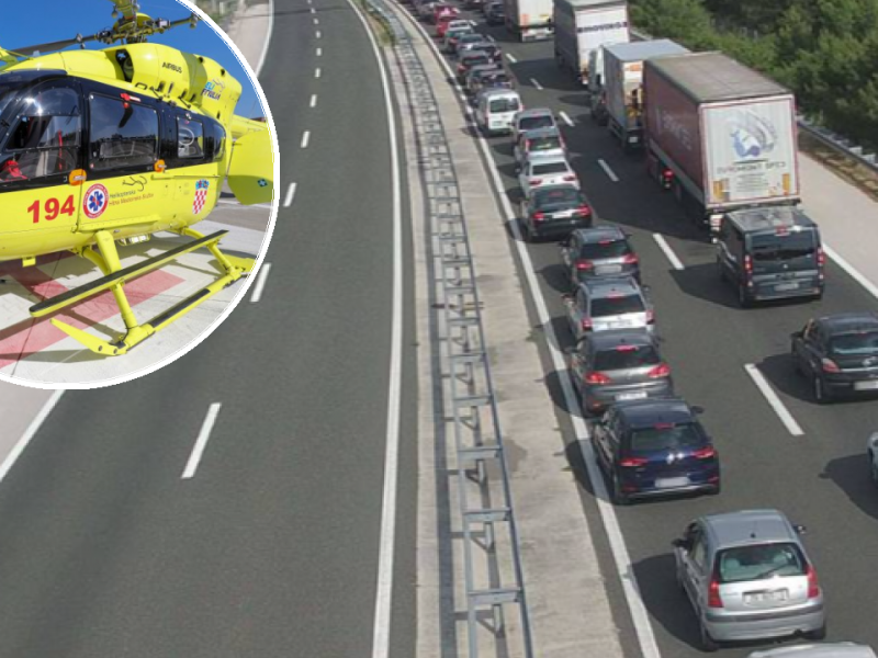 Tri prometne nesreće na A1. Zatvoren promet i kolona od 10 km prema moru - tportal