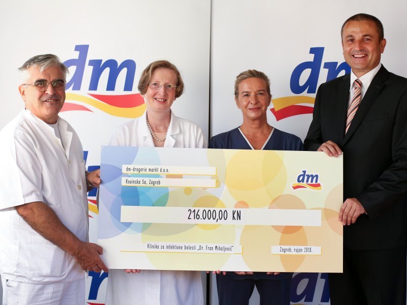 Donacija dm-a Klinici 'Dr. Fran Mihaljević' omogućit će sigurnije liječenje najtežih bolesnika ...